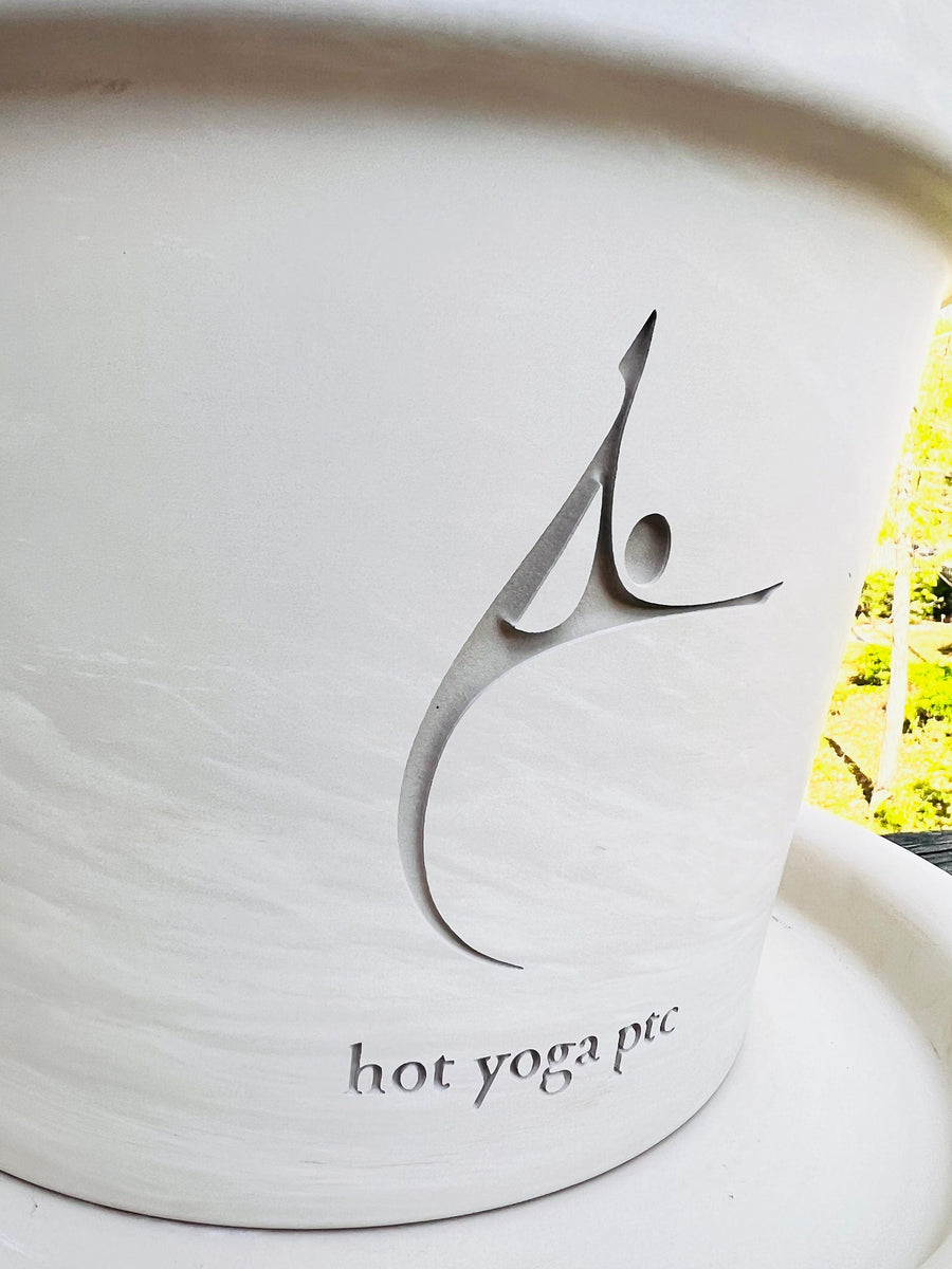 Custom Logo | Deep Etched Custom Clay Flower Pot | Engraved Flowerpot ...